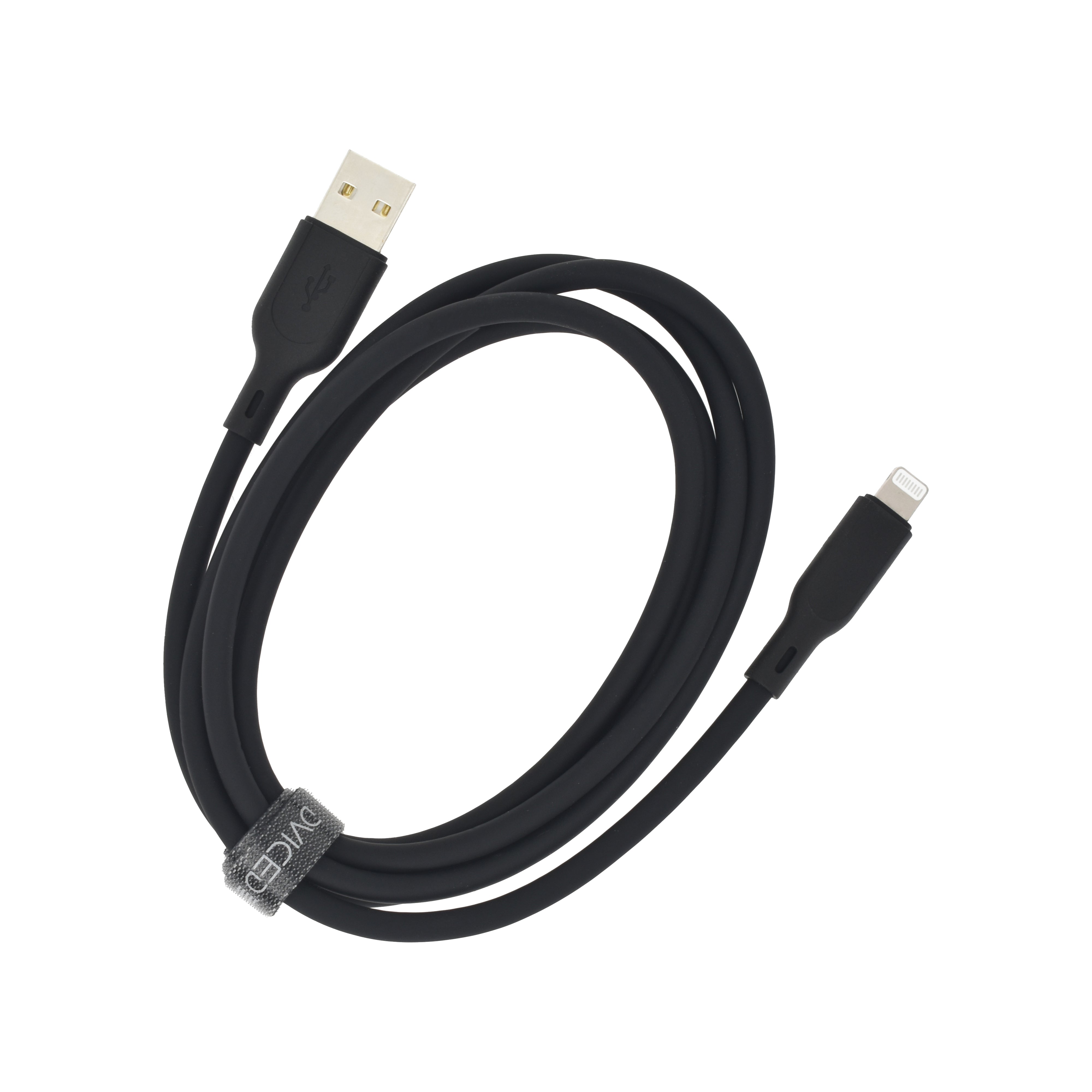 Dviced kabl USB-A na Lightning silicone 1,25m - Black – iSTYLE.rs