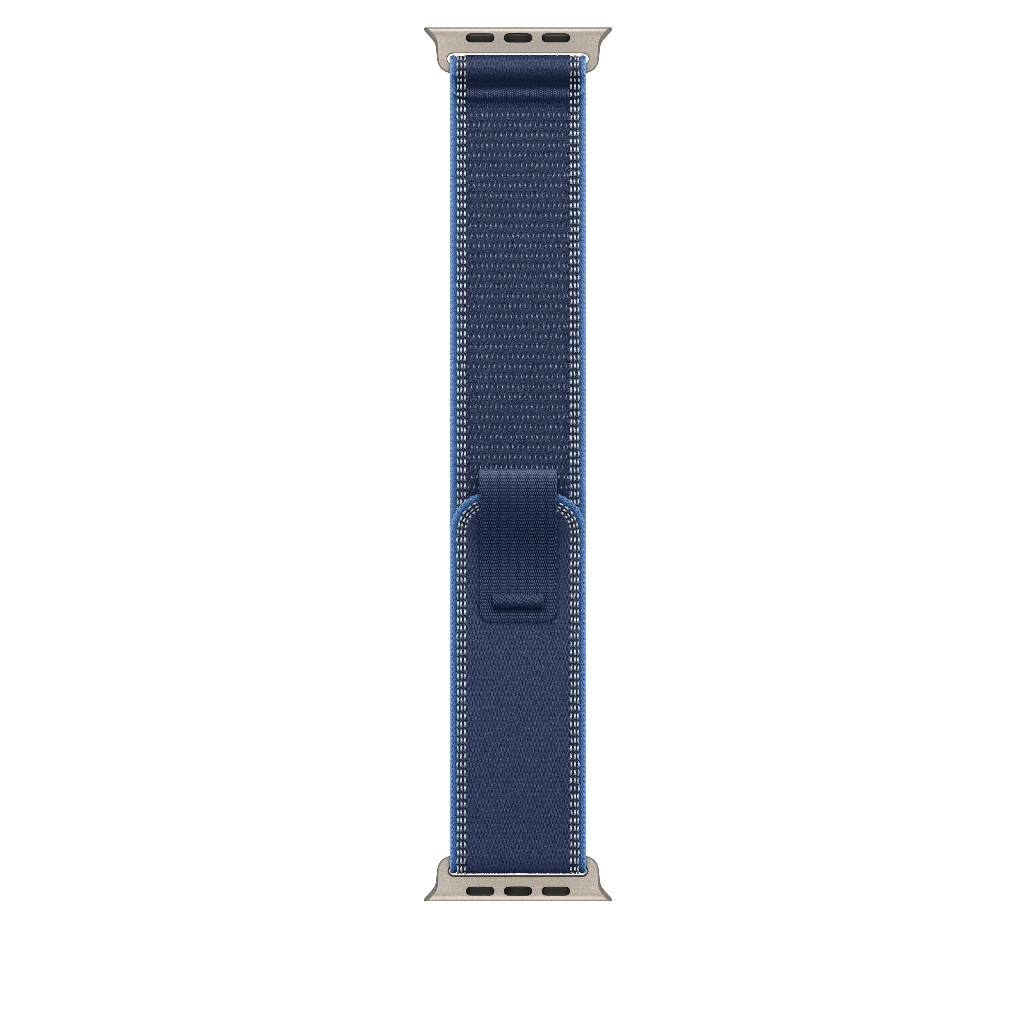 49mm Blue/Bright Blue Trail Loop – M/L - Natural Titanium Finish ...