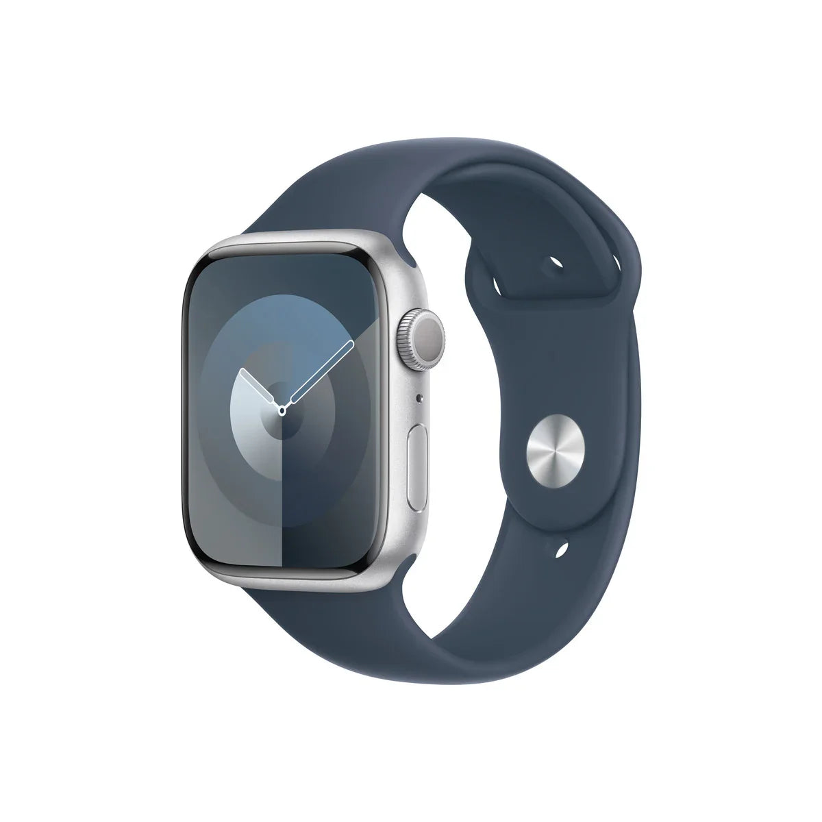 Apple Watch S9 GPS 45mm Silver with Storm Blue Sport Band - M/L – iSTYLE.rs